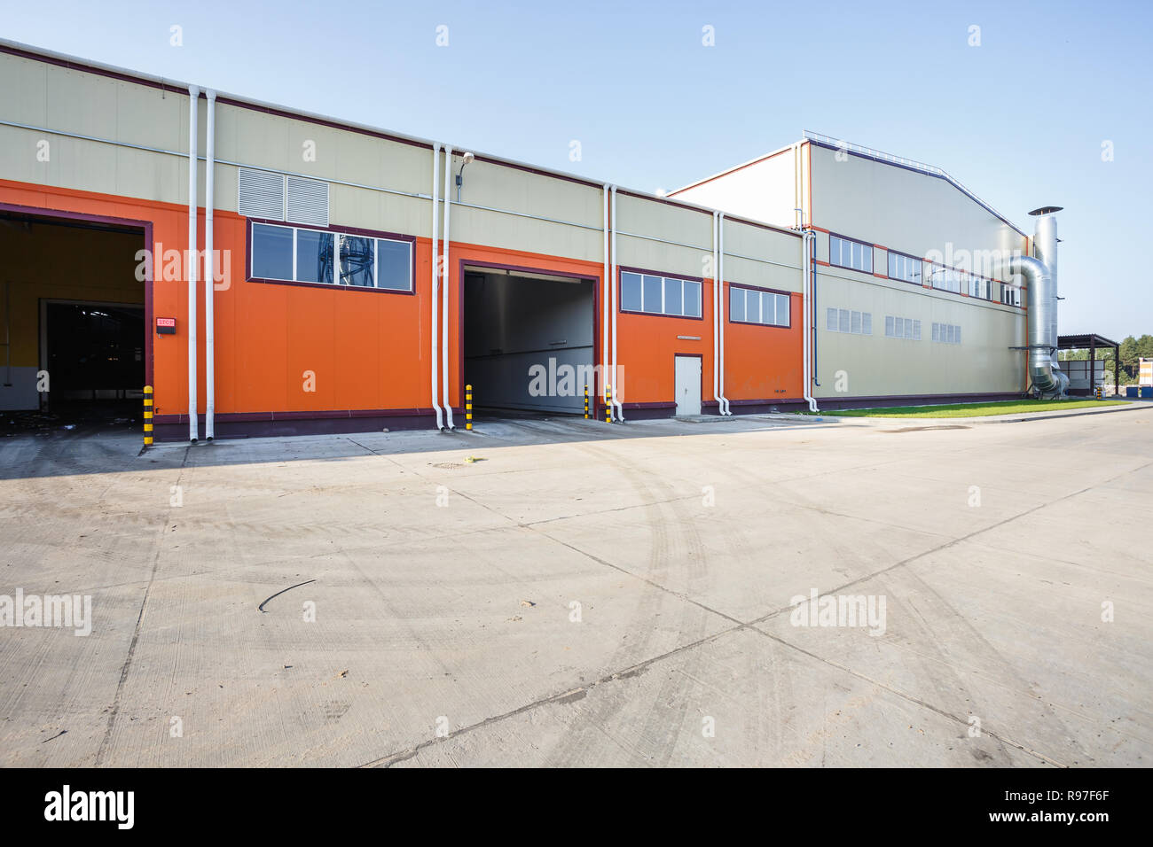 Modern waste recycling processing plant. Separate garbage collection ...