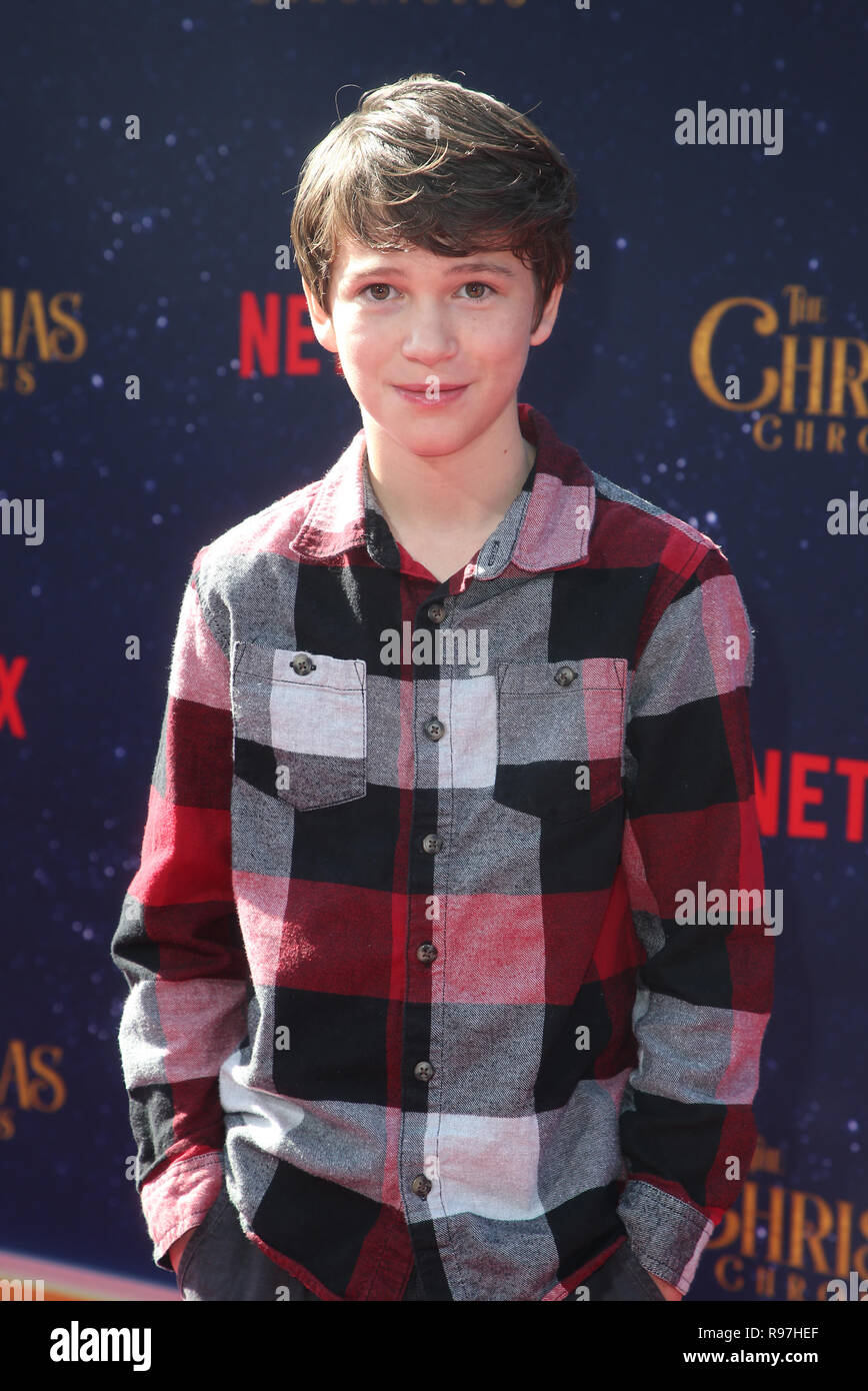 'The Christmas Chronicles' Premiere Featuring: Gabriel Bateman Where ...