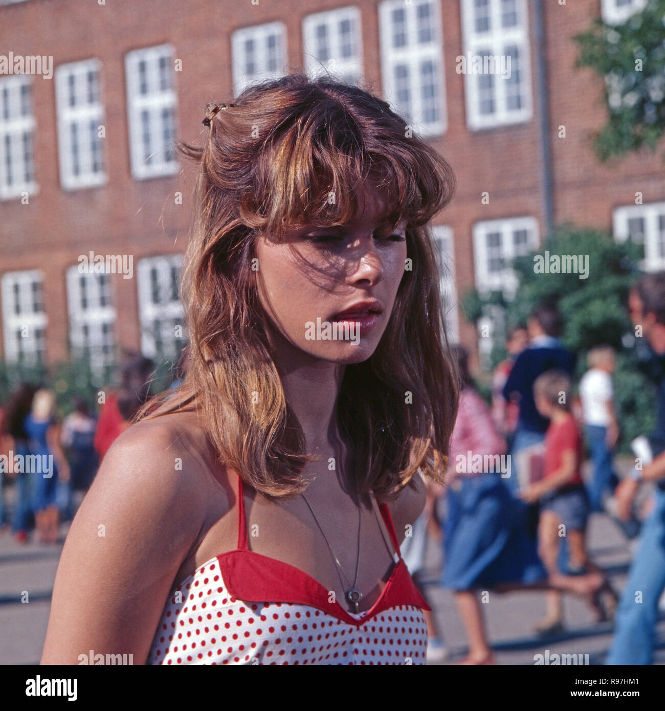 Nastassja Kinski Deutsche Schauspielerin Bei Den Dreharbeiten Zu Tatort Episode