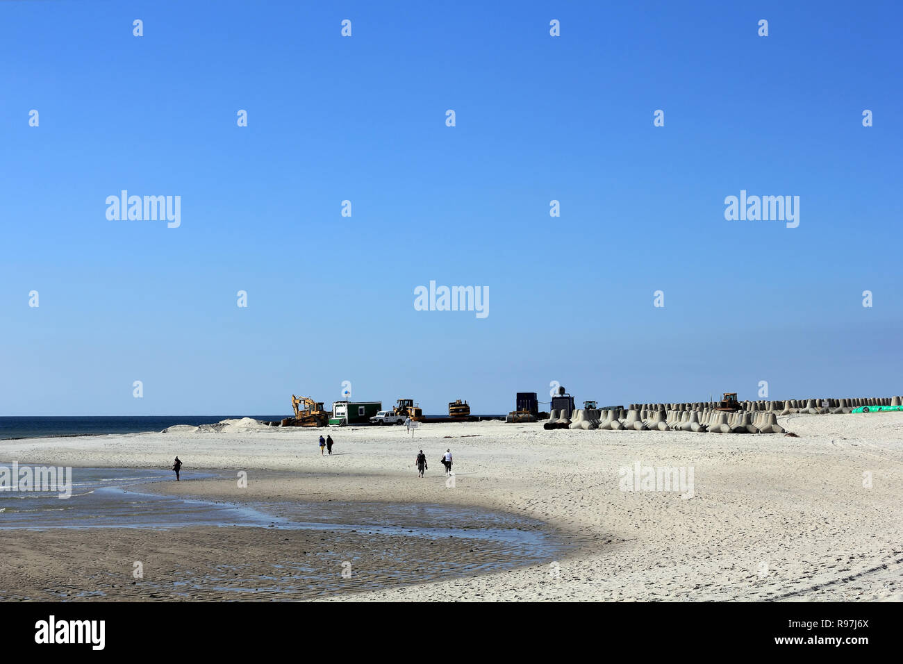 Activities for the coast protection on the island of Sylt in Germany ...