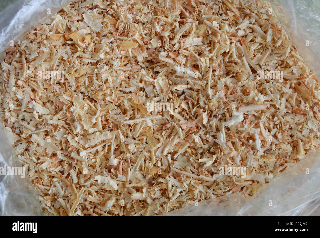 sawdust in plastic bag Stock Photo - Alamy