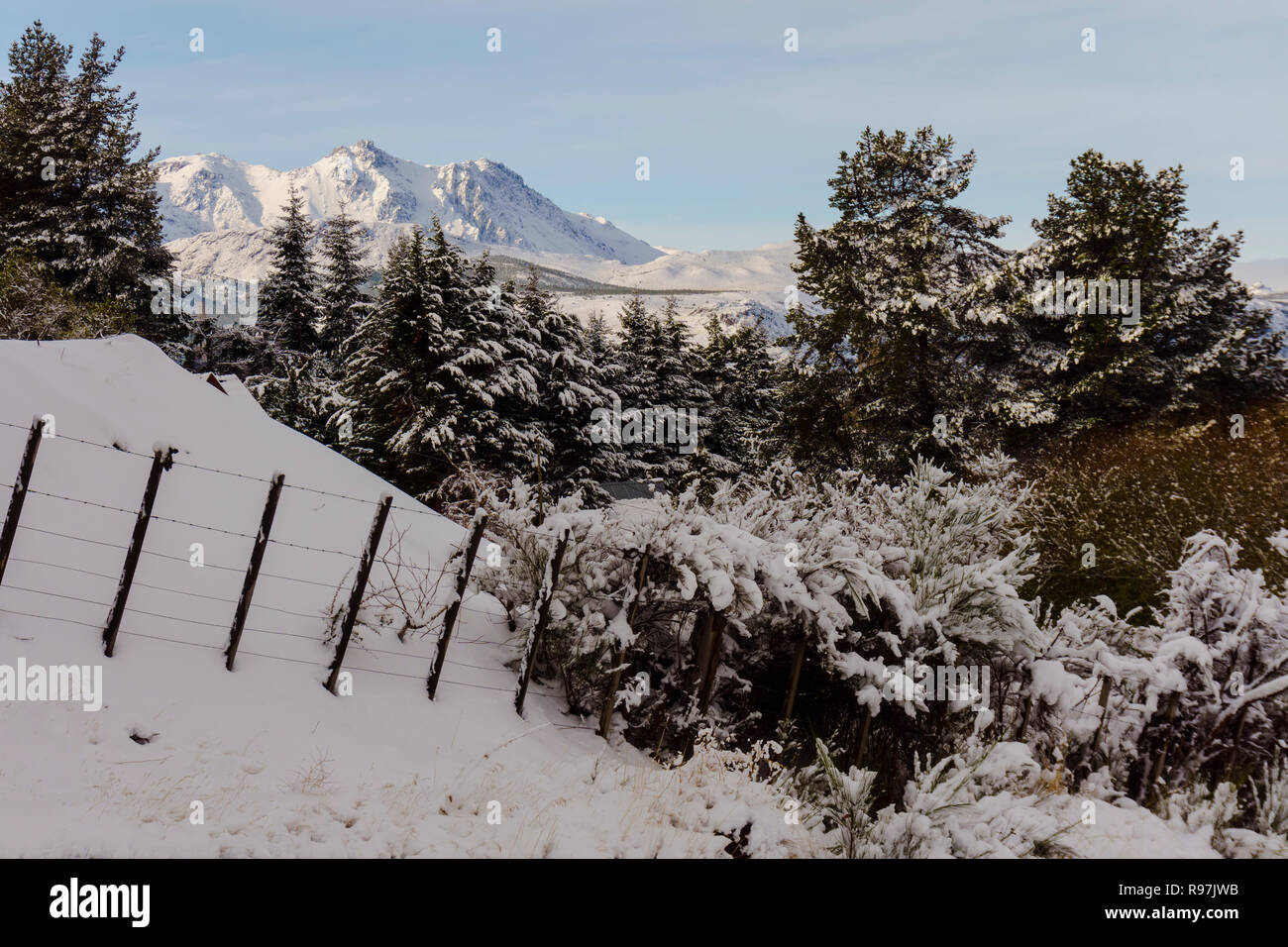 Winter Season in Esquel, Chubut, Patagonia, Argentina Stock Photo - Alamy