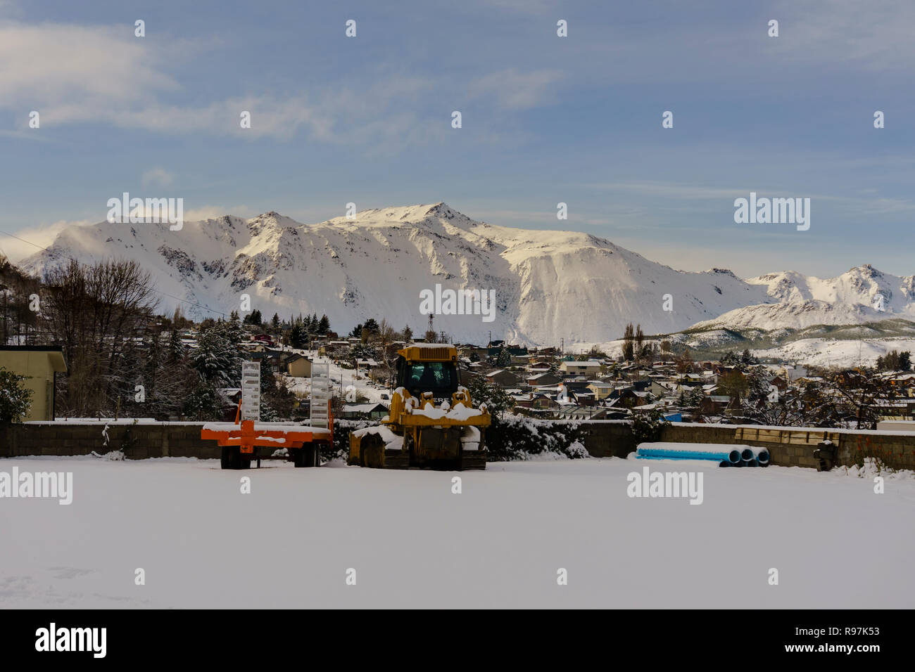Winter Season in Esquel, Chubut, Patagonia, Argentina Stock Photo - Alamy