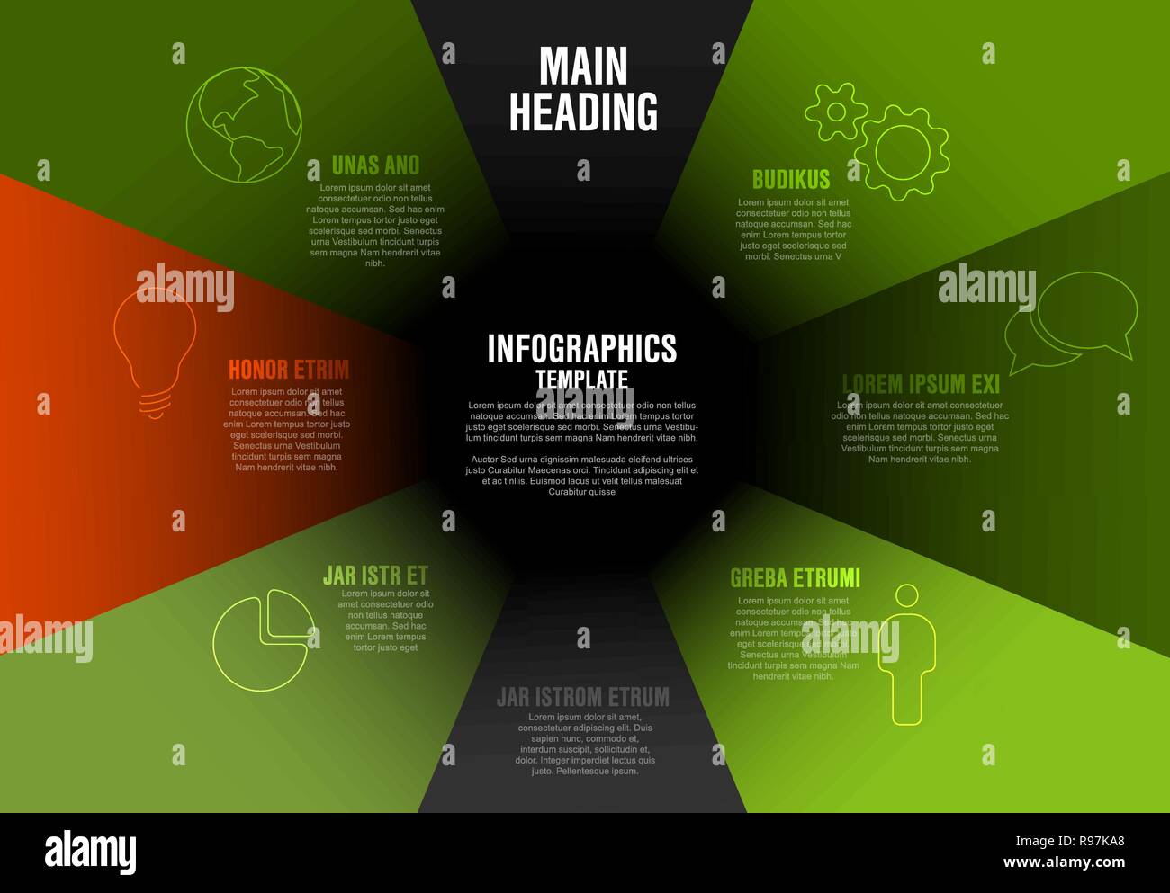 Vector Company profile Infographic diagram template with various ...