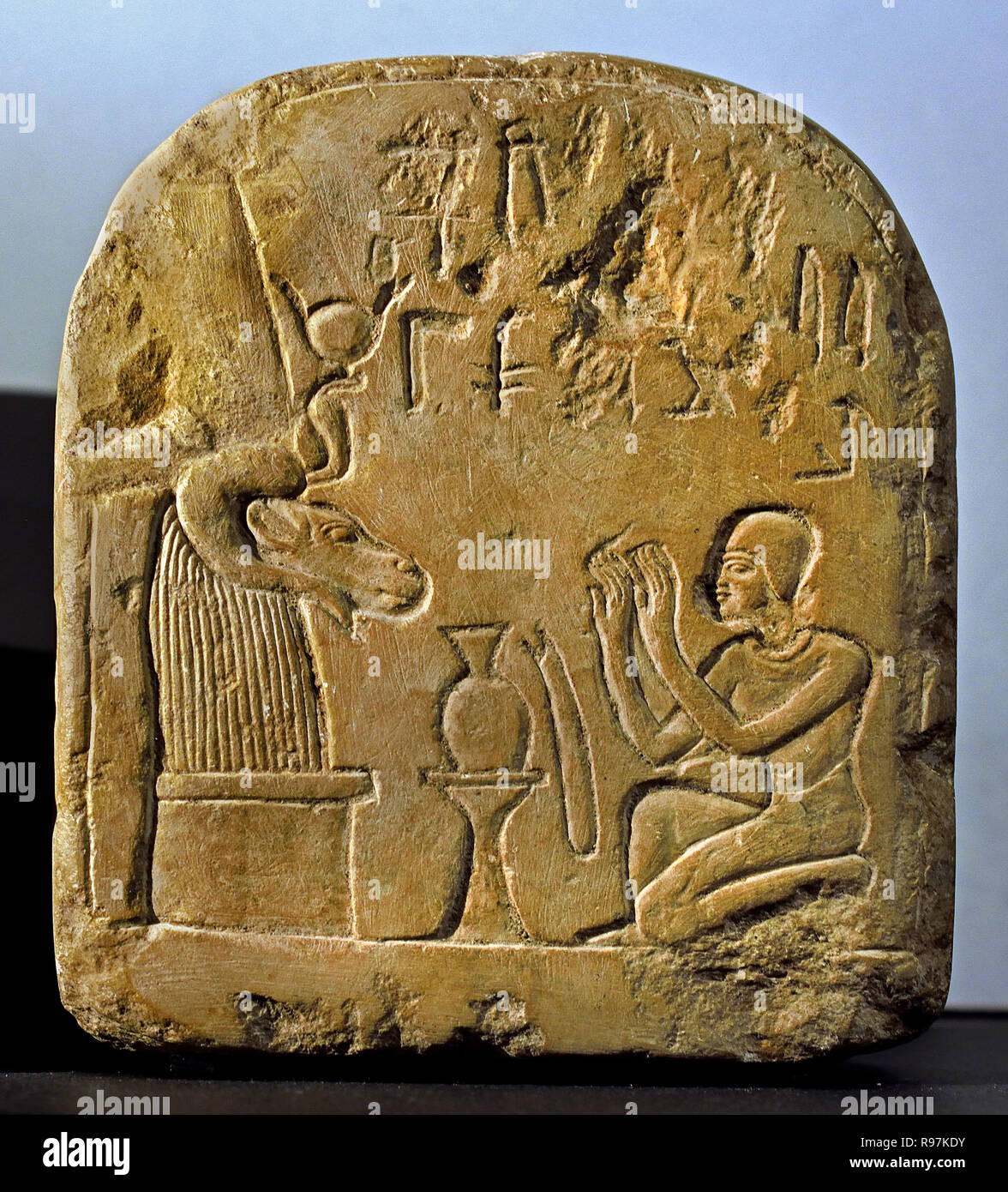 Egyptian stele with ears hi-res stock photography and images - Alamy