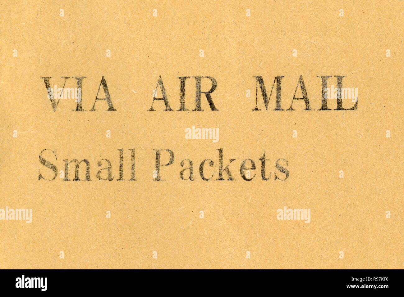 Via air mail hi-res stock photography and images - Alamy