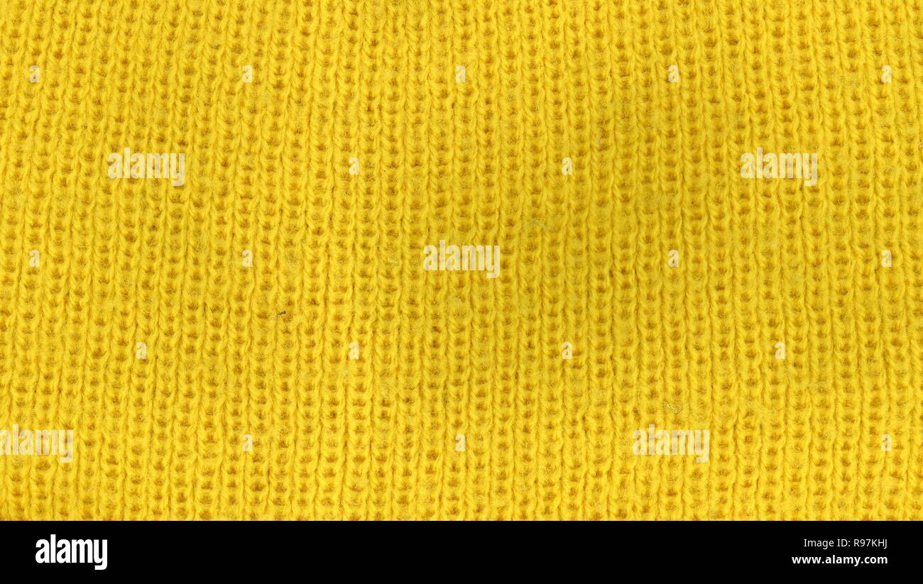 yellow wool texture useful as a background Stock Photo - Alamy
