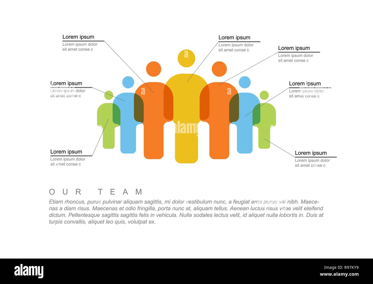 People team infographic template for company overview or hierarchy ...