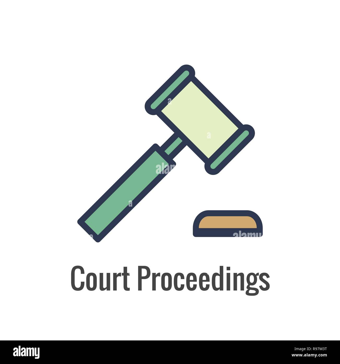 Law & Legal Icon Set with Judge, Jury, and Judicial icons Stock Vector ...