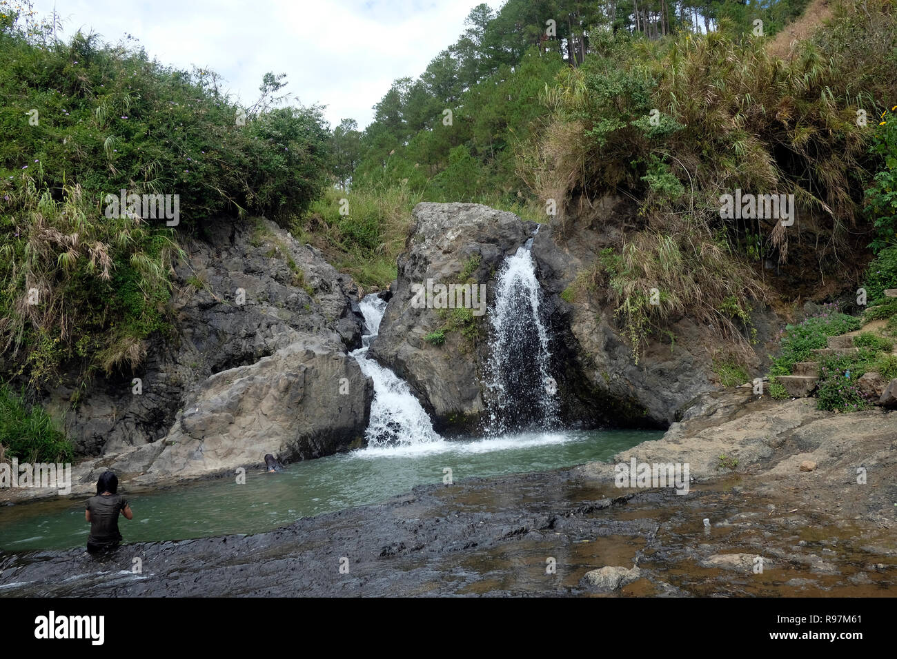 The Bokong falls also known as the Little Falls located in Sagada in the Cordillera Mountains in ...