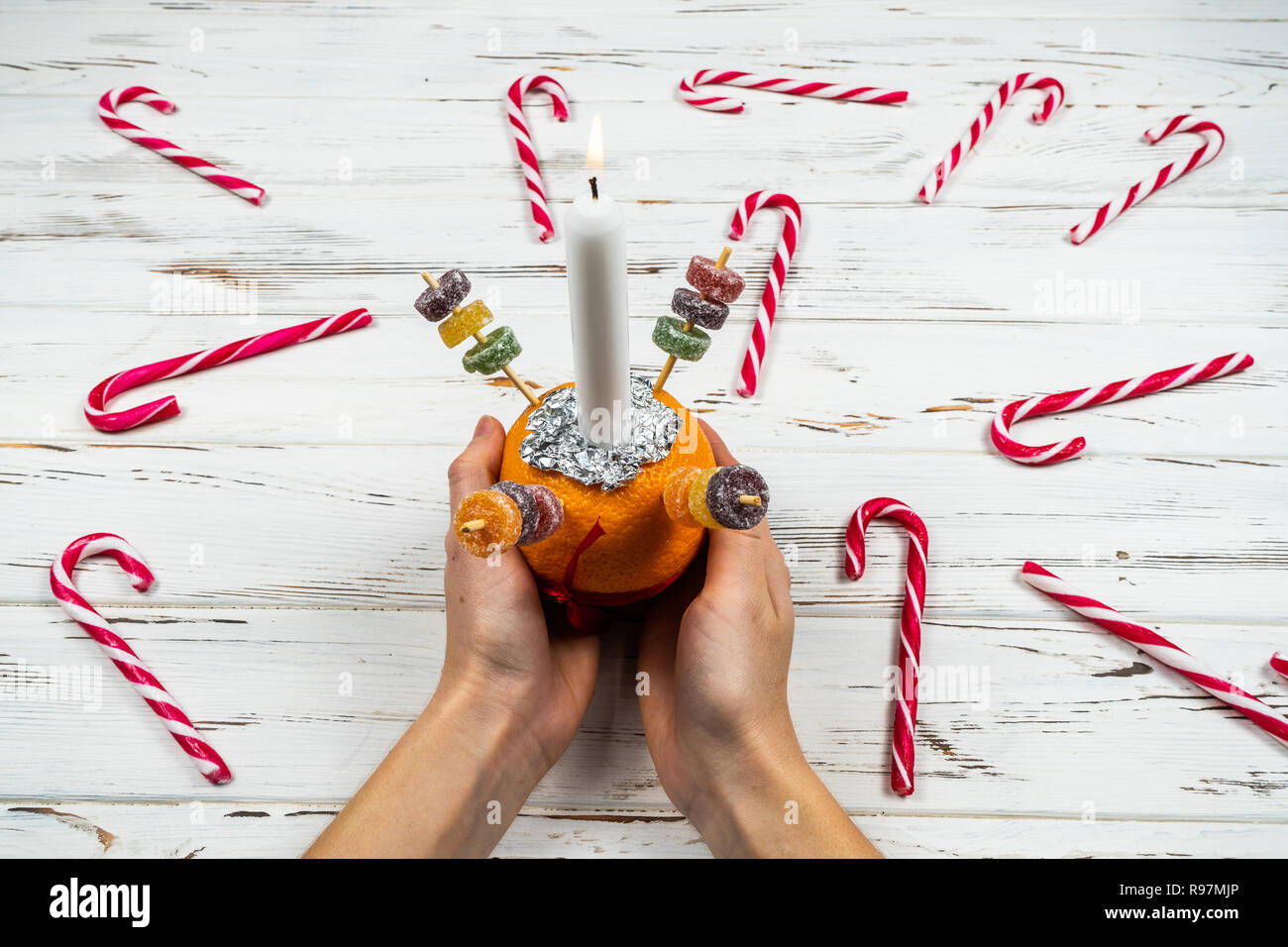 Orange Christingle is a symbolic object used in the Advent, Christmas ...