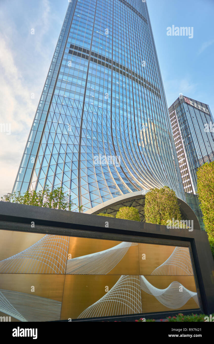 Kingkey 100 skyscraper building hi-res stock photography and images - Alamy