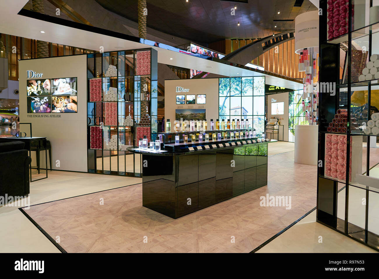 DOHA, QATAR - CIRCA MAY, 2017: "Maison de Parfum" pavilion by Dior at ...