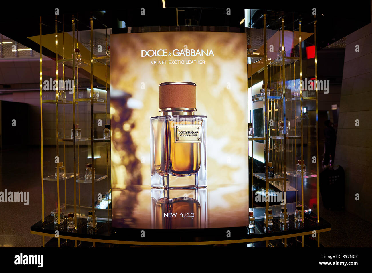DOHA, QATAR - CIRCA MAY, 2017: Dolce & Gabbana perfumes on display at ...
