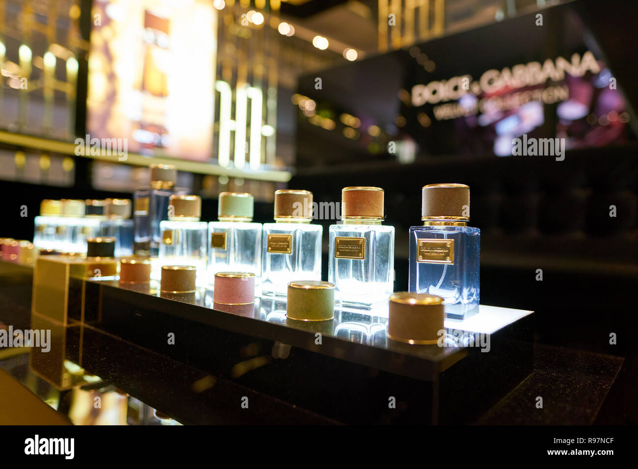 DOHA, QATAR - CIRCA MAY, 2017: Dolce & Gabbana perfumes on display at ...