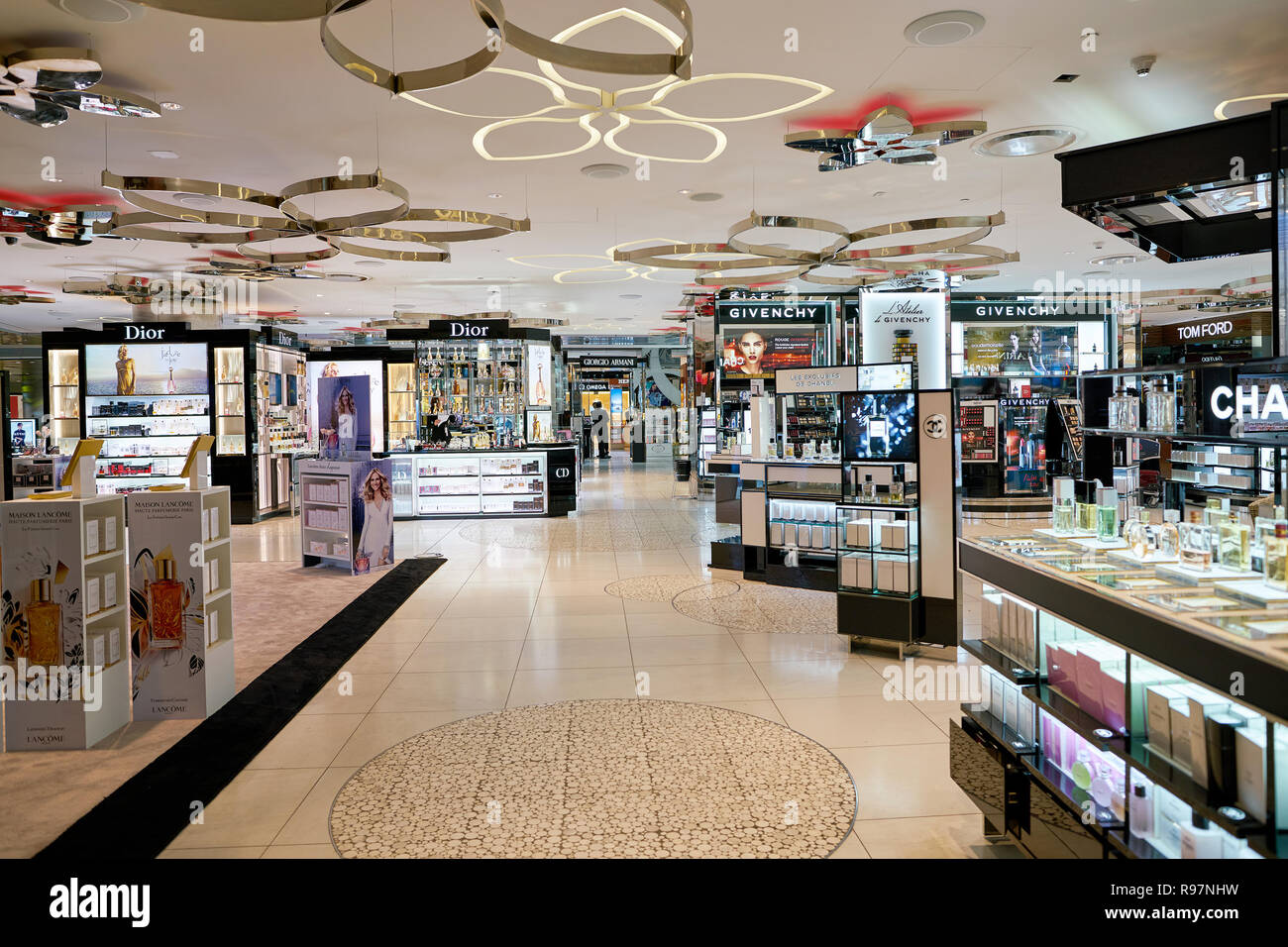 DOHA, QATAR - CIRCA MAY, 2017: goods on display at Hamad International ...