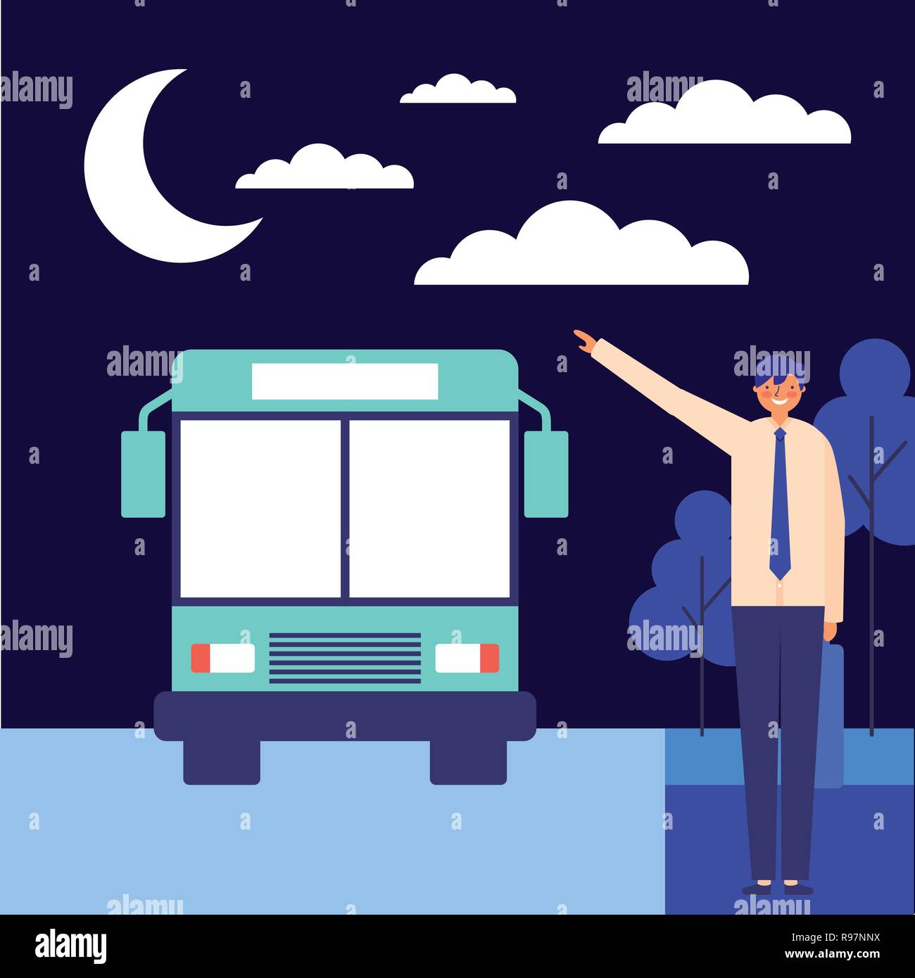 Home alone bridge Stock Vector Images - Alamy