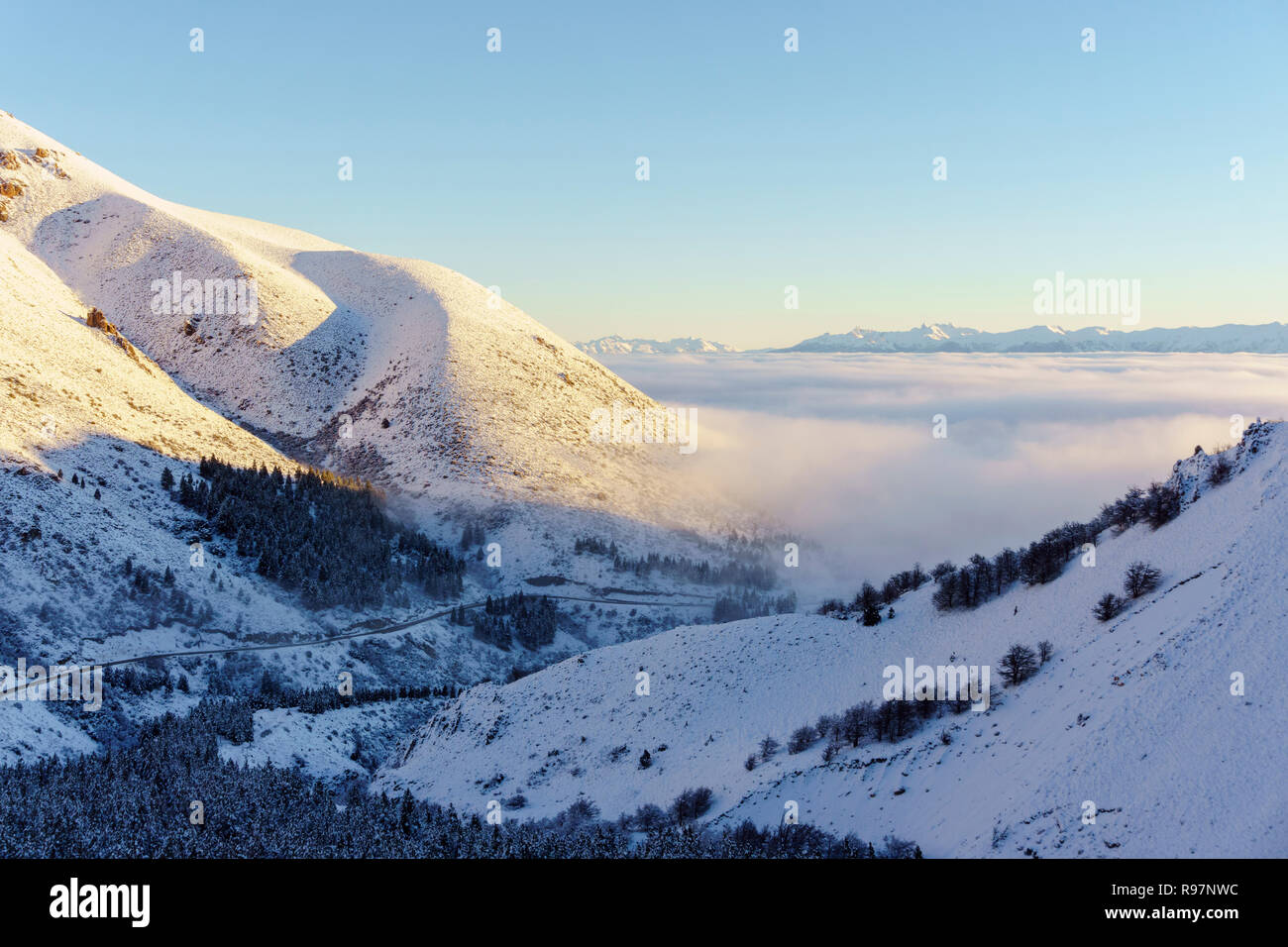 Winter Season in Esquel, Chubut, Patagonia, Argentina Stock Photo - Alamy