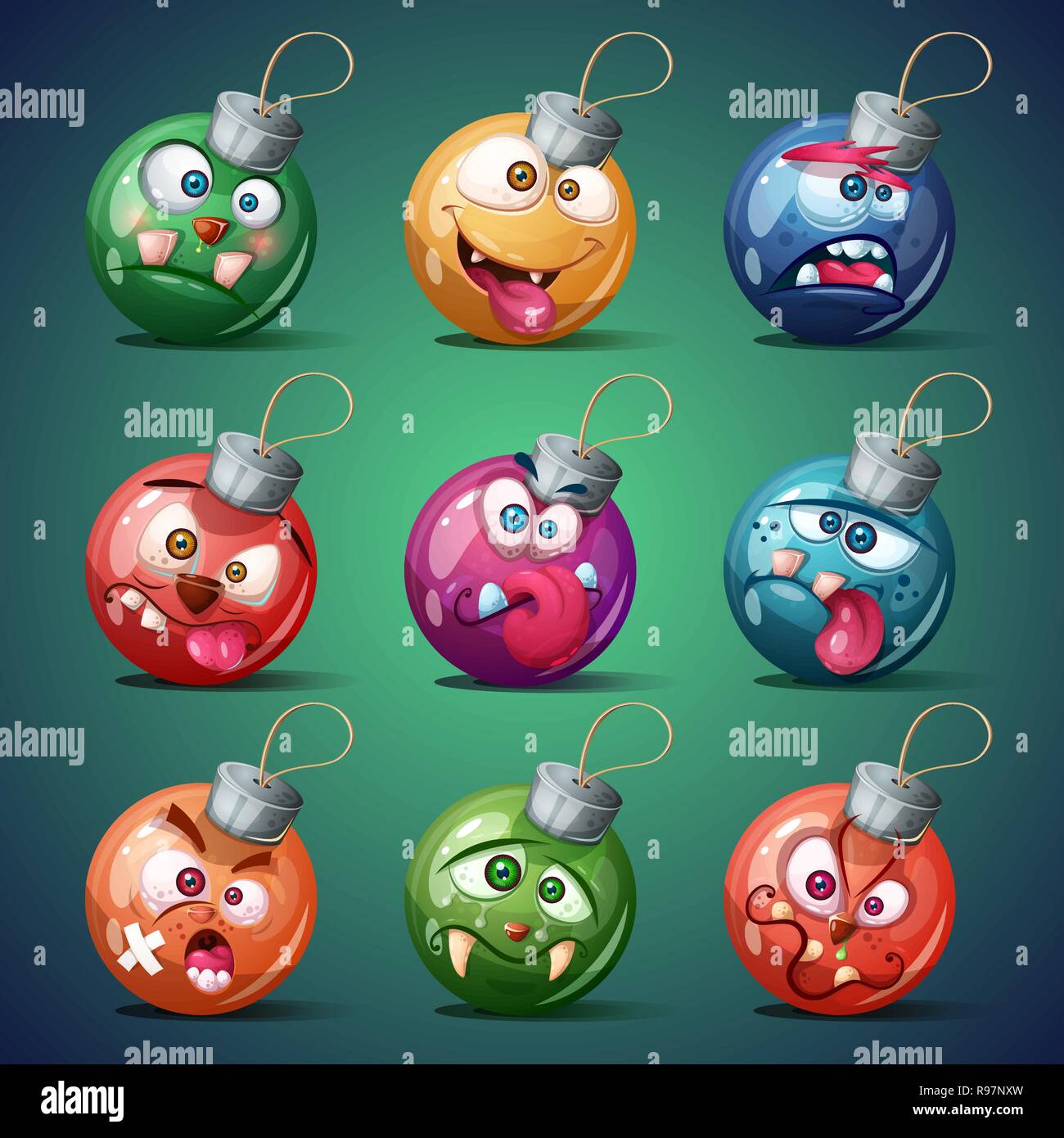 Christmas ball. Happy new year Stock Vector Image & Art - Alamy