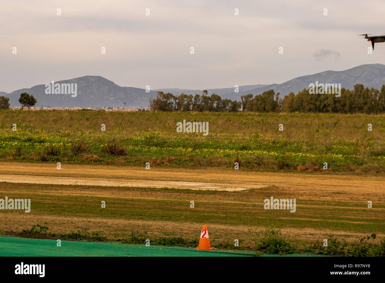 Drone used for exercises in a flying school. Drone used for an obstacle ...