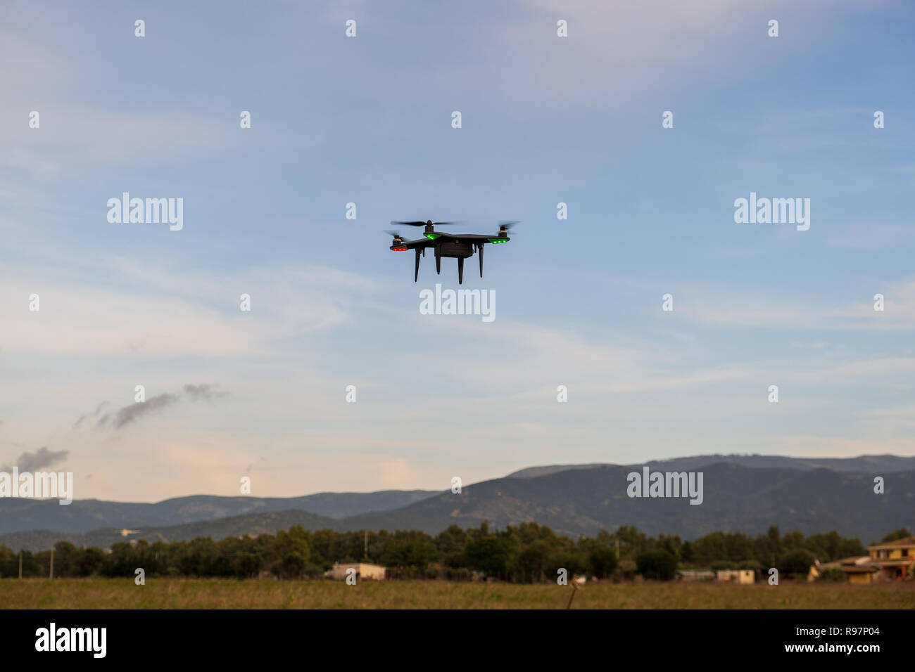 Drone used for exercises in a flying school. Drone used for an obstacle ...