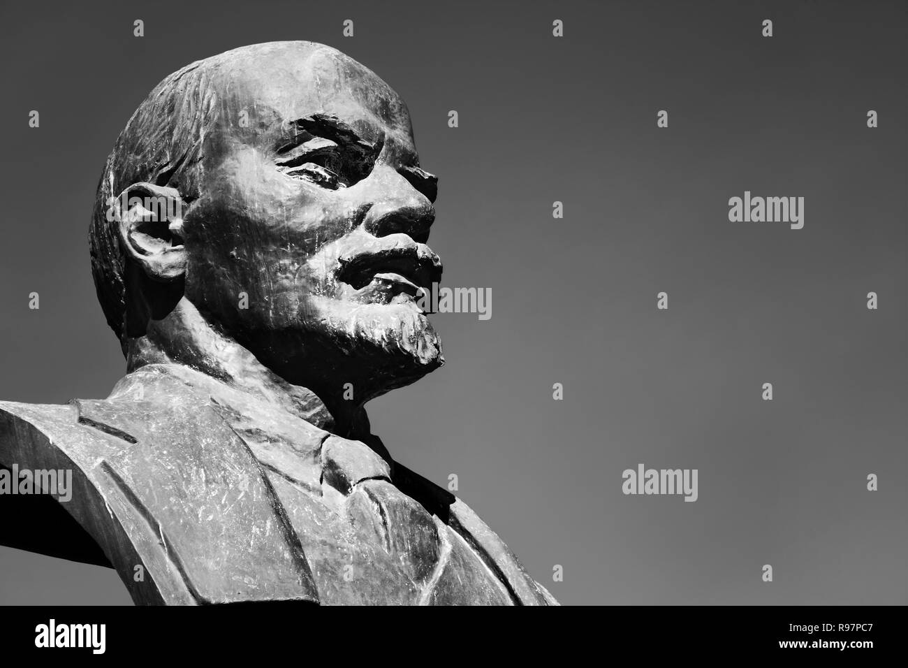 Statue of lenin in russia Black and White Stock Photos & Images - Alamy