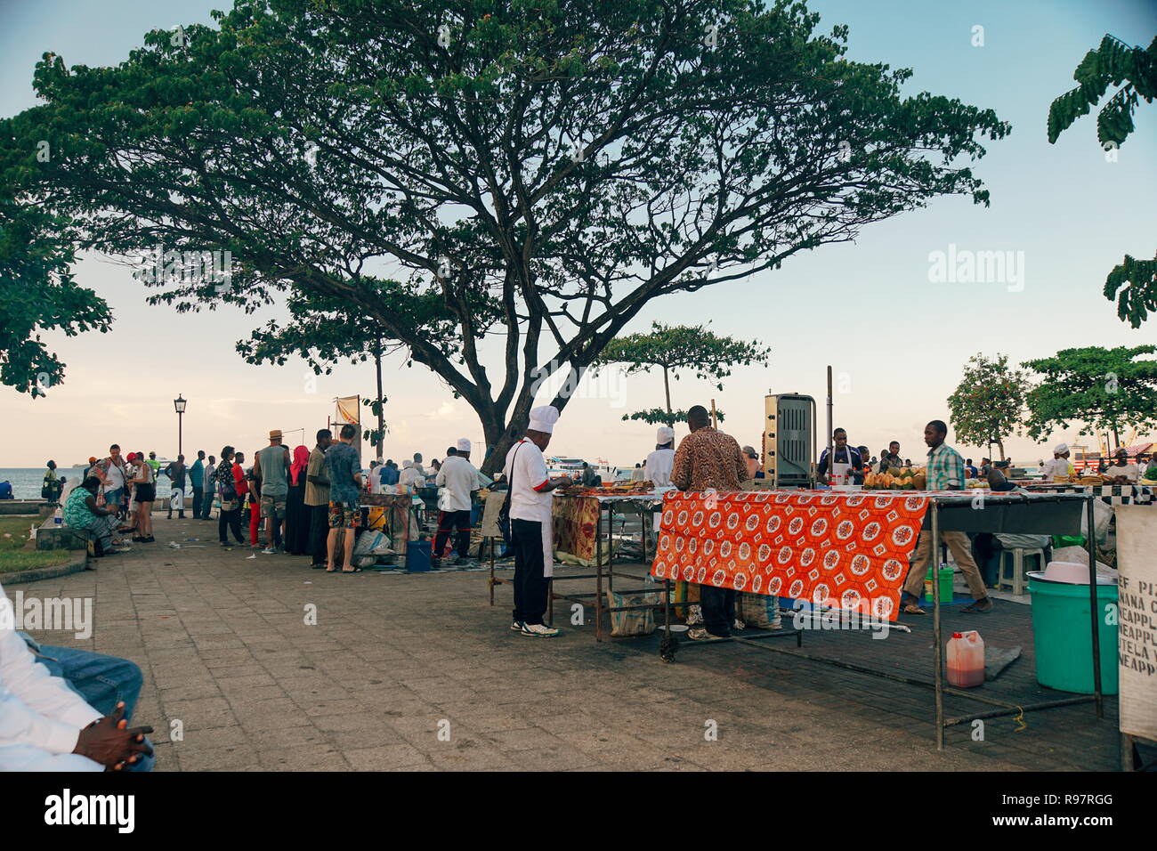 The Forodhani Gardens in Stone Town, Zanzibar Stock Photo - Alamy