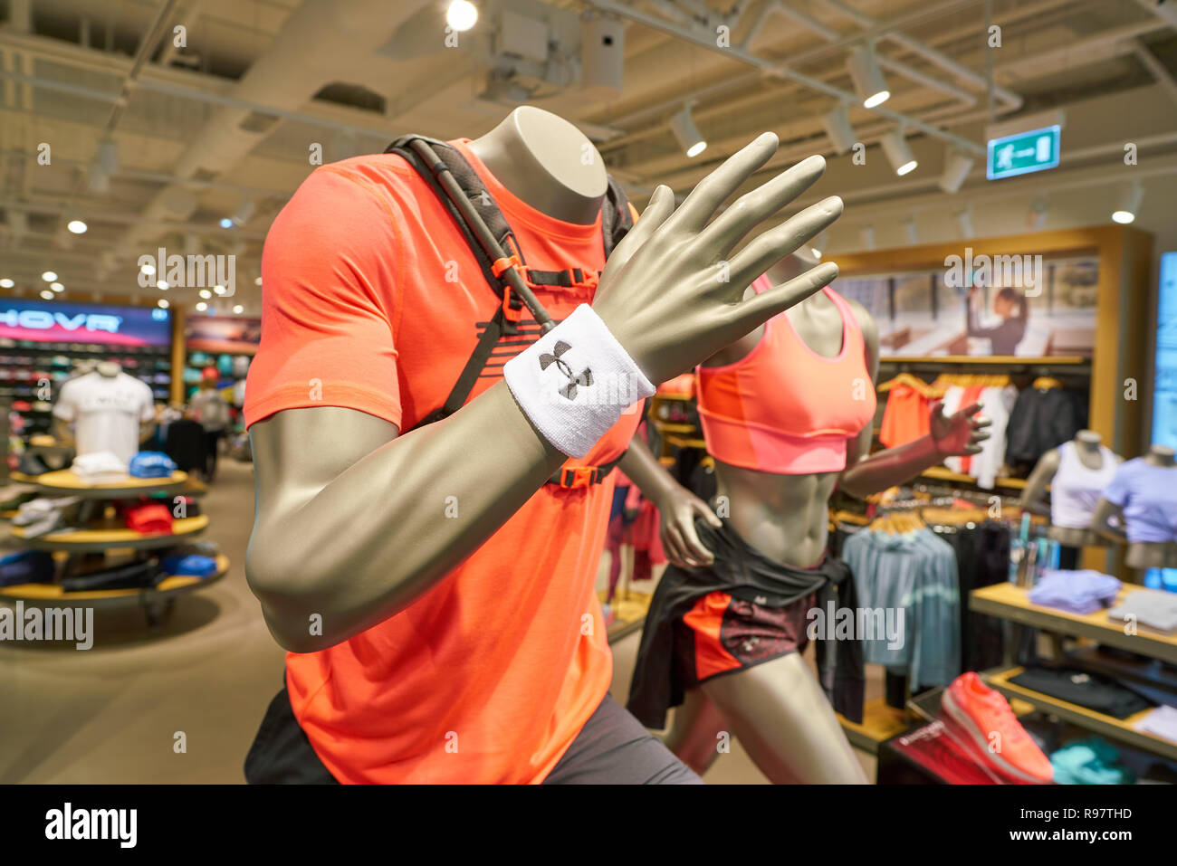 SAINT PETERSBURG, RUSSIA - CIRCA MAY, 2018: interior shot of Under ...