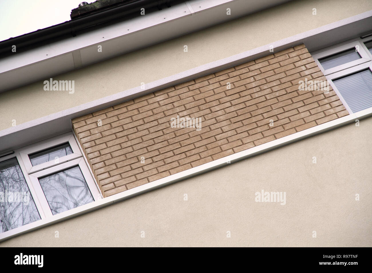 Weber Exterior Wall Insulation using Brick Slip Cladding Stock Photo ...