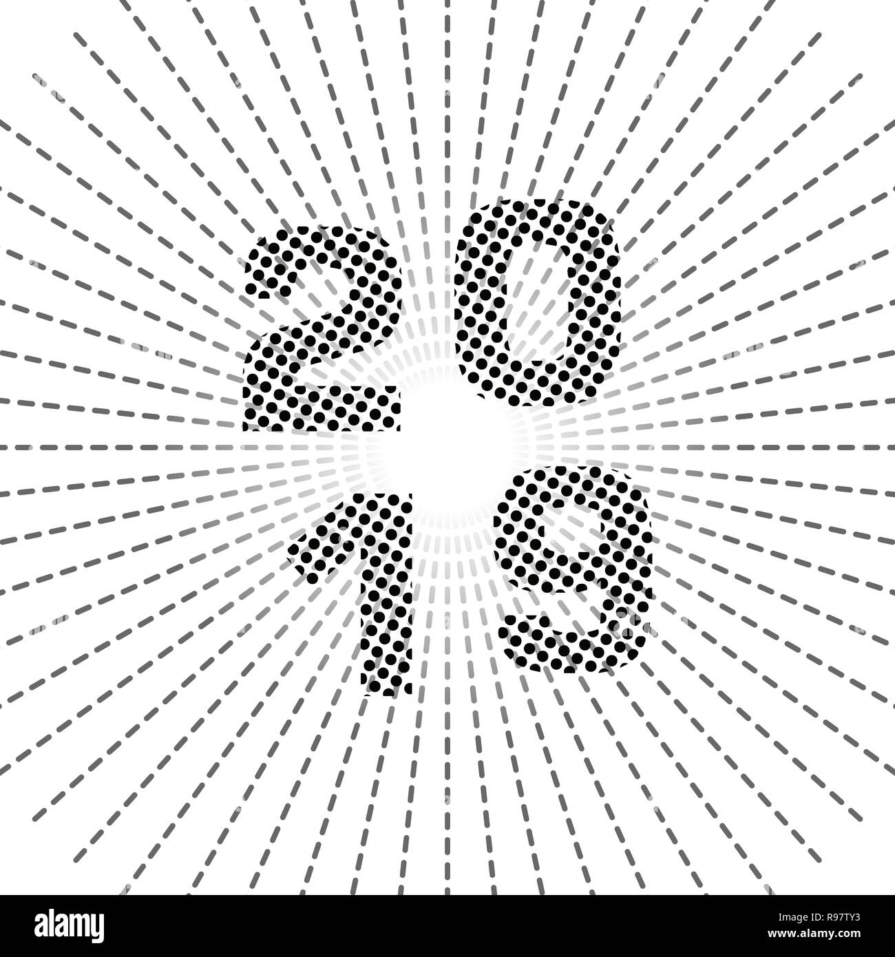Cartoon vector cute 2019 year illustration. Sketchy with new year theme ...