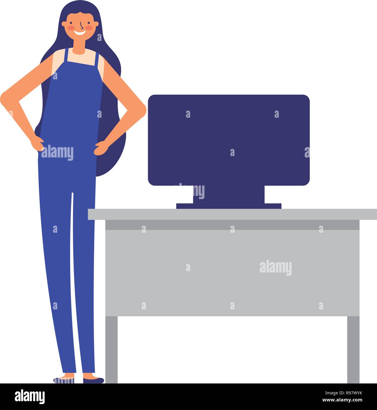 Employee breaks Stock Vector Images - Alamy