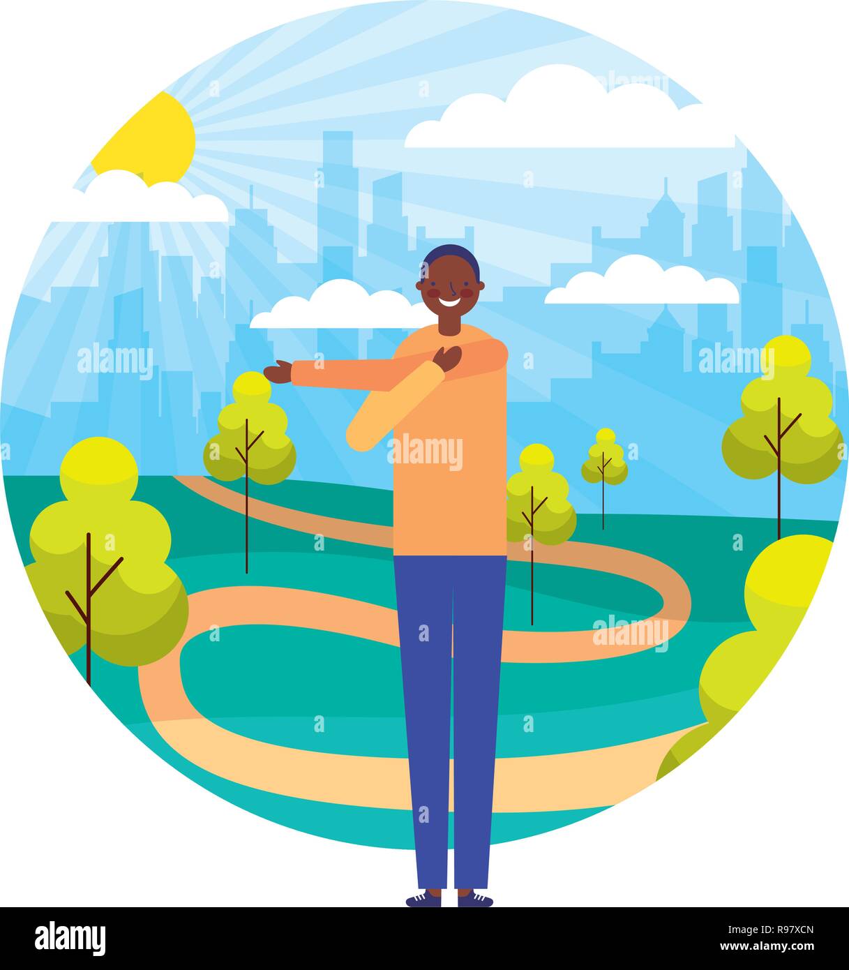 man daily routine activity park vector illustration Stock Vector Image ... man daily routine activity park vector illustration Stock Vector Image ...