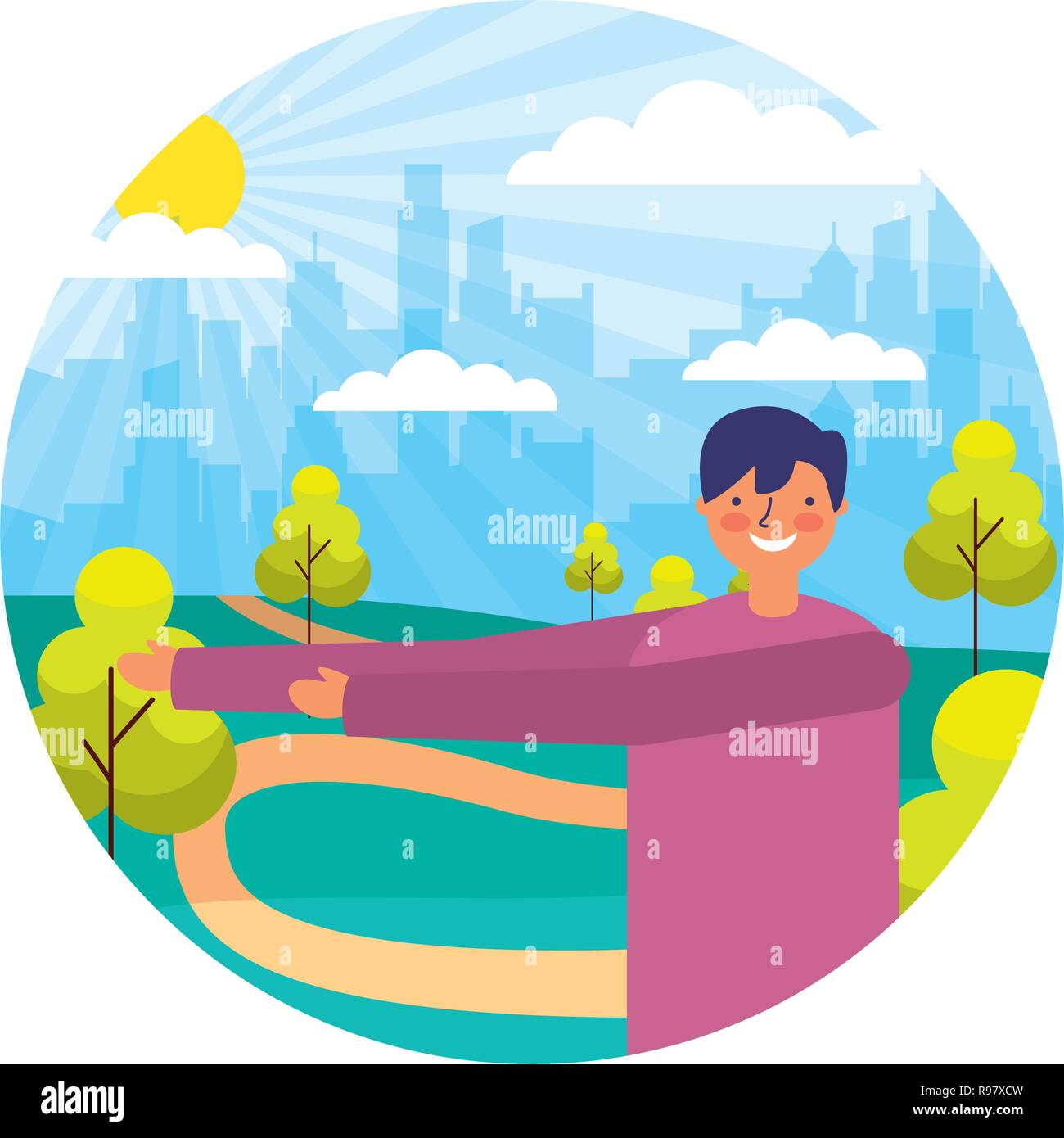 man daily routine activity park vector illustration Stock Vector Image ... man daily routine activity park vector illustration Stock Vector Image ...