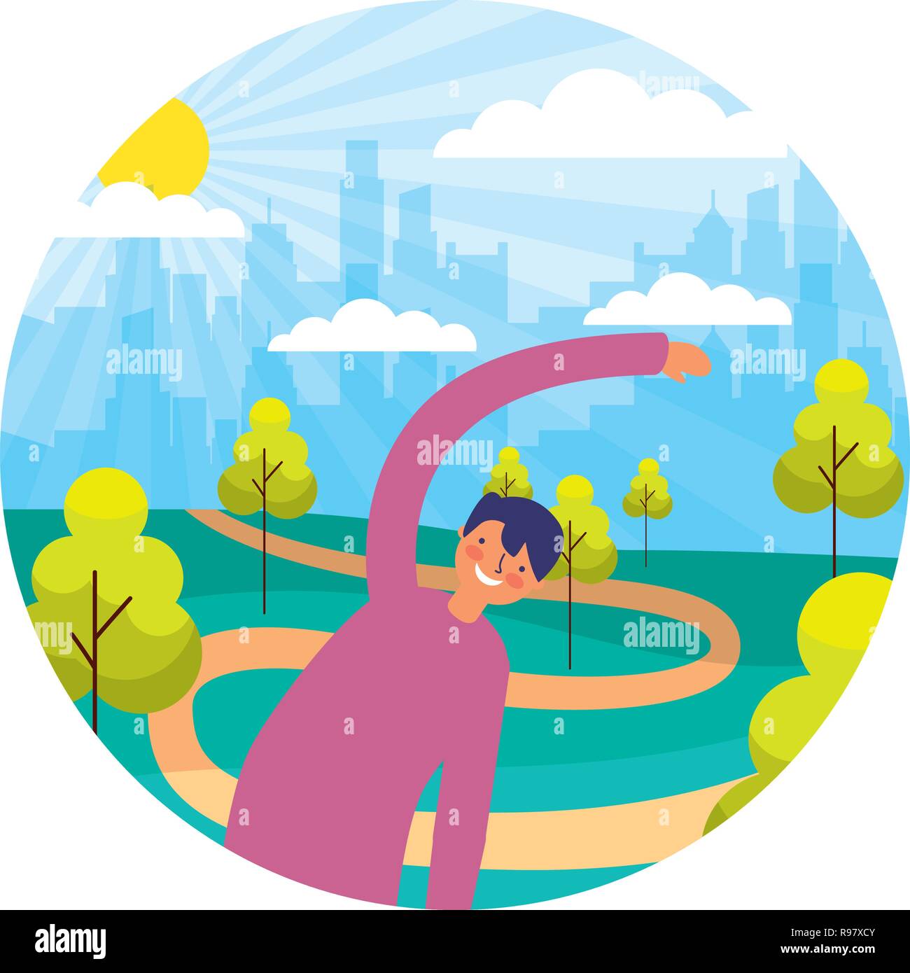 man daily routine activity park vector illustration Stock Vector Image ... man daily routine activity park vector illustration Stock Vector Image ...
