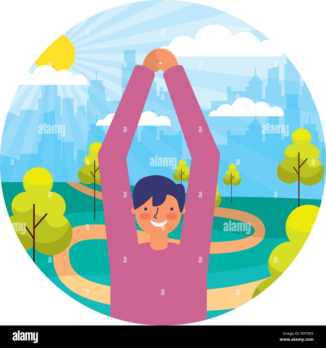 man daily routine activity park vector illustration Stock Vector Image ... man daily routine activity park vector illustration Stock Vector Image ...