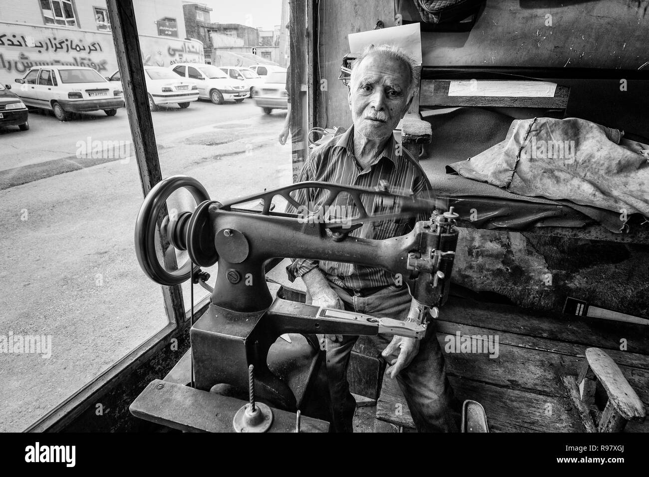 Shoemaker Black and White Stock Photos & Images - Alamy