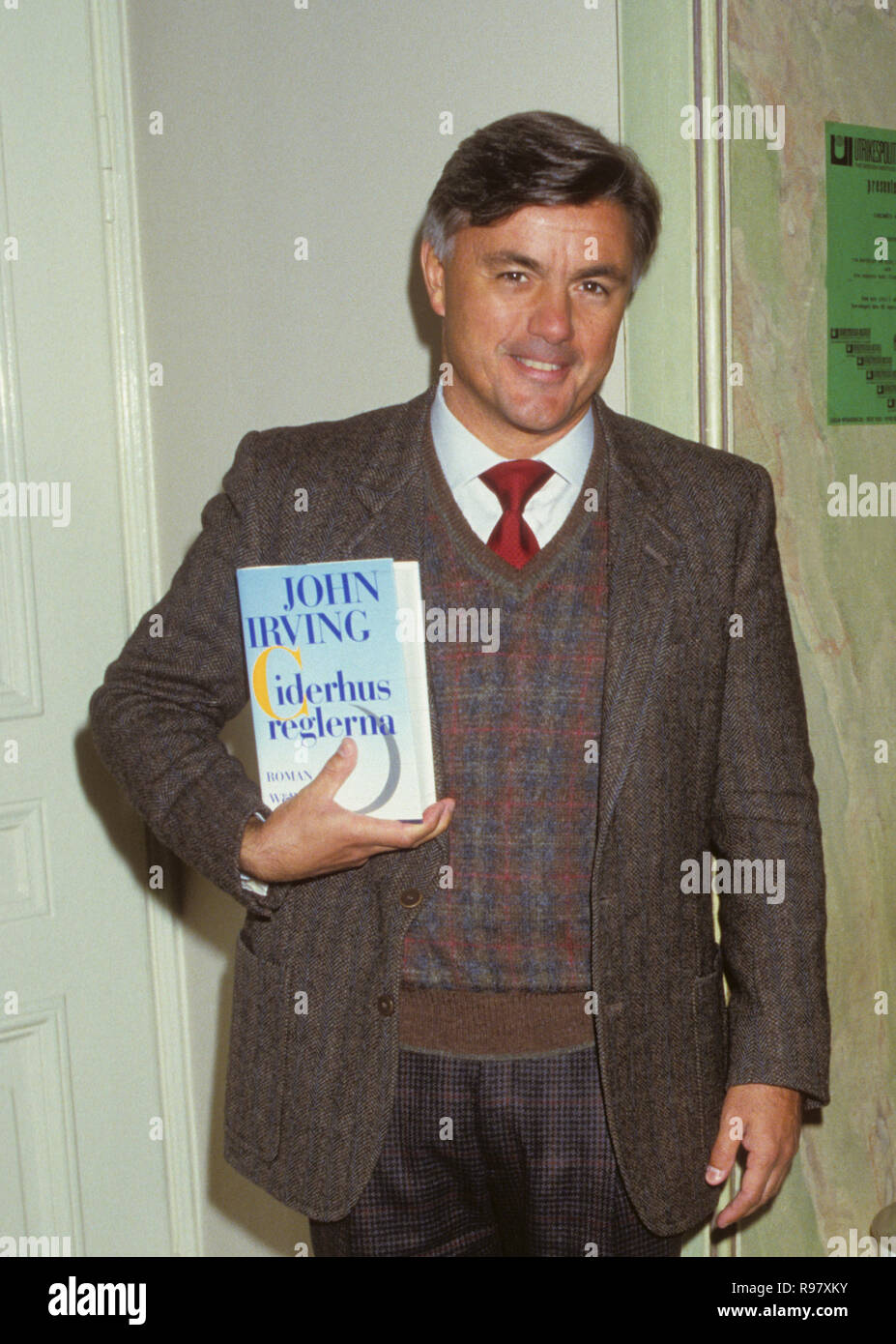 JOHN IRVING American author visiting Sweden to release his book Cider ...
