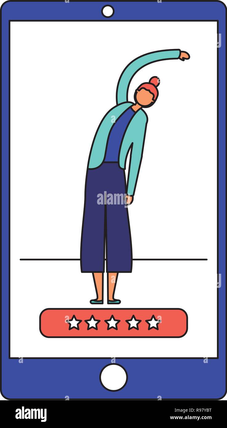 People Active Breaks Mobile App Vector Illustration Stock Vector Image And Art Alamy 