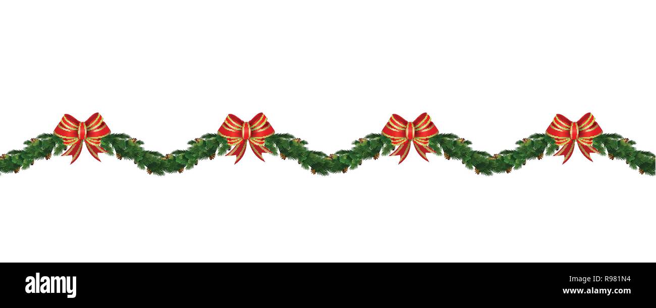 Christmas horizontal seamless background Stock Vector Image & Art - Alamy