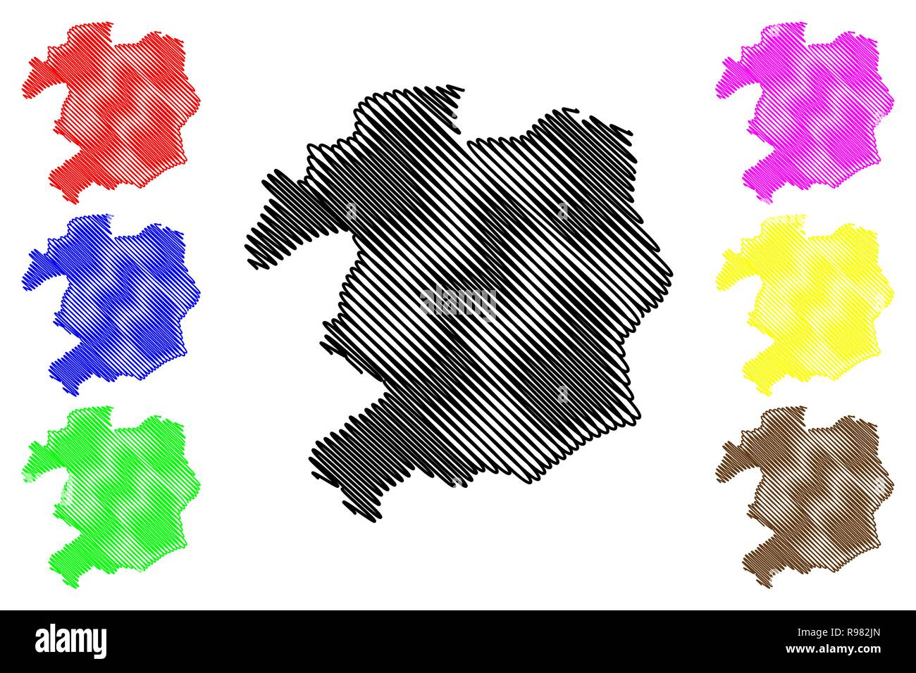 Bingol (Provinces of the Republic of Turkey) map vector illustration ...