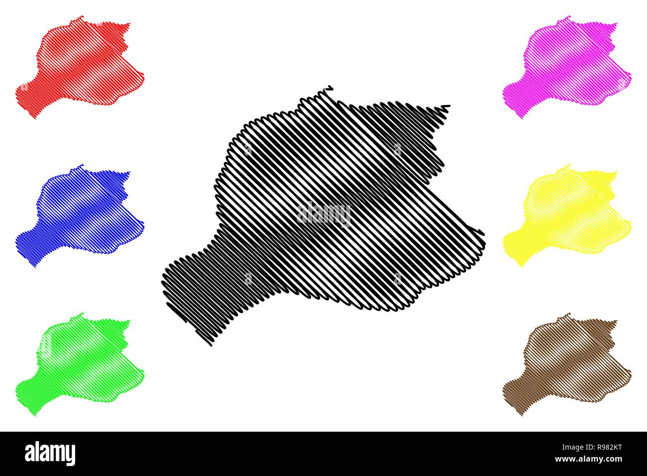 Bayburt (Provinces of the Republic of Turkey) map vector illustration ...