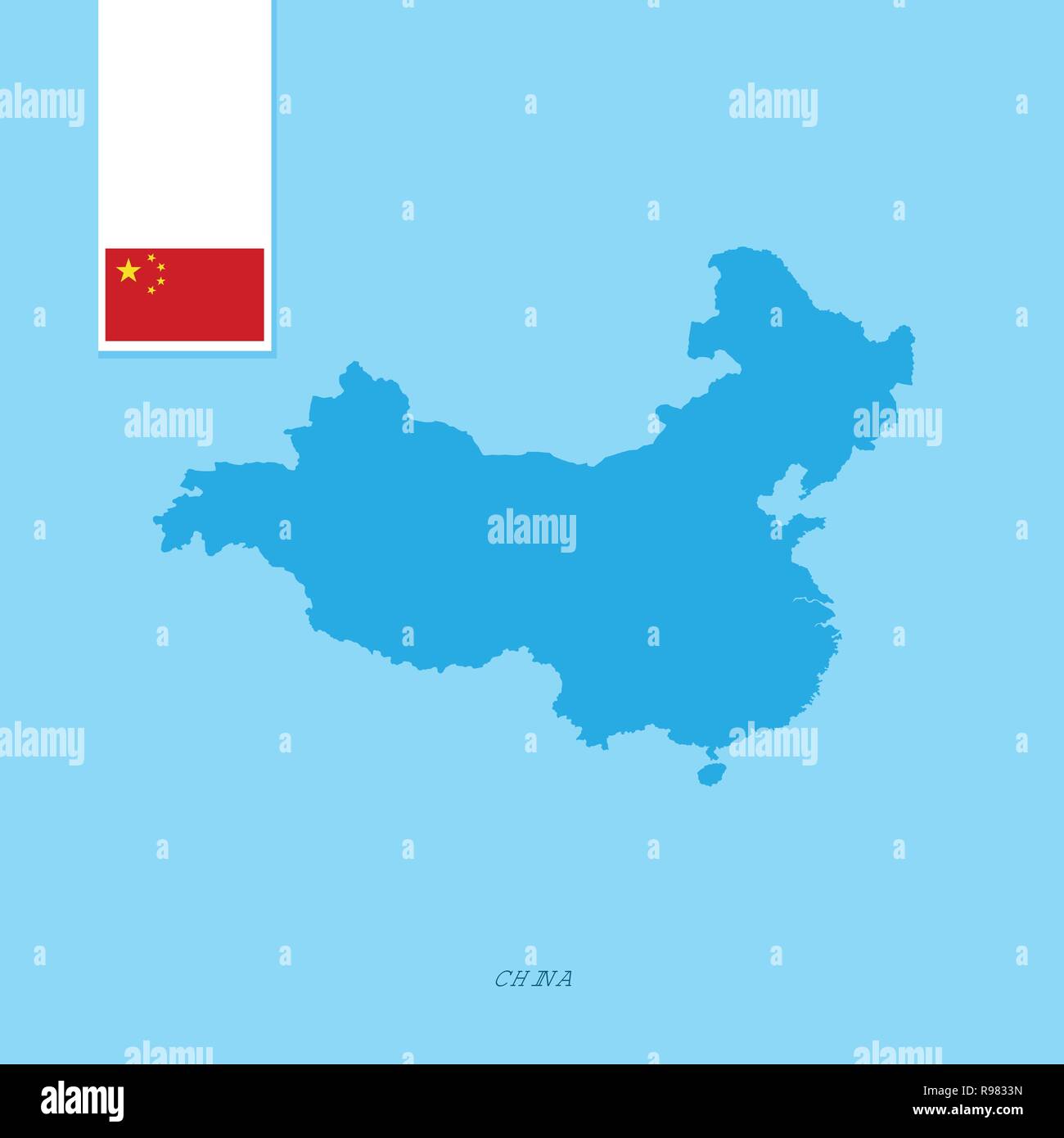 China country map Stock Vector Images - Alamy