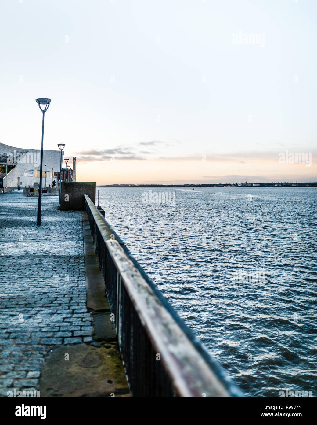 Waterfront in Liverpool coming from the Museum of Liverpool, United ...