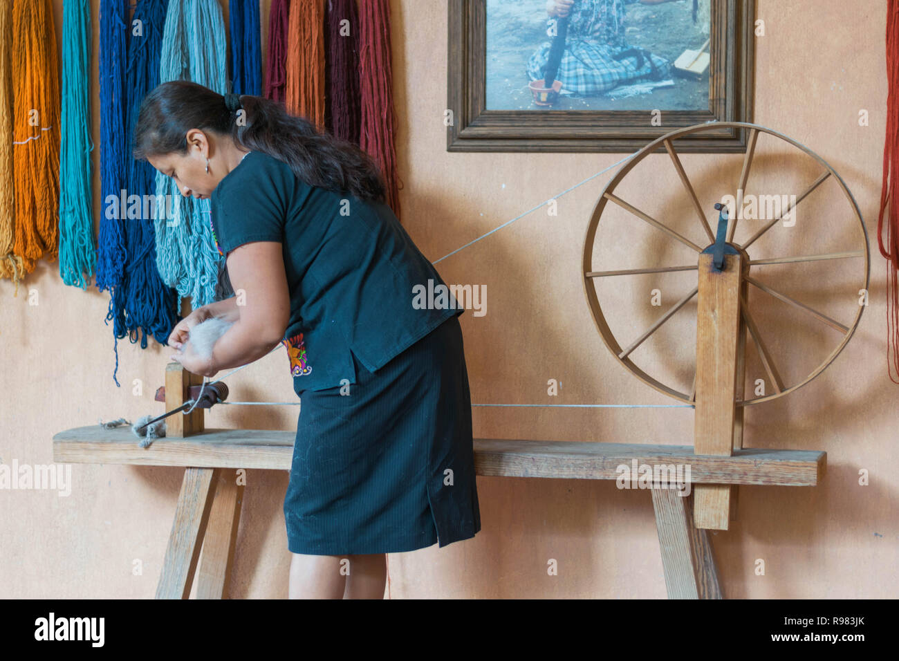 Spinning Wool Traditional Ancient High Resolution Stock Photography and ...
