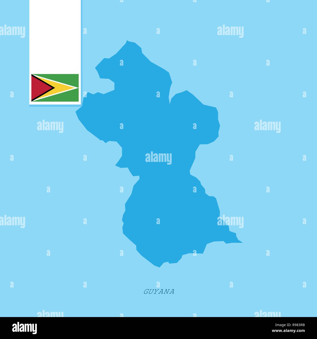 Guyanese flag Stock Vector Images - Alamy