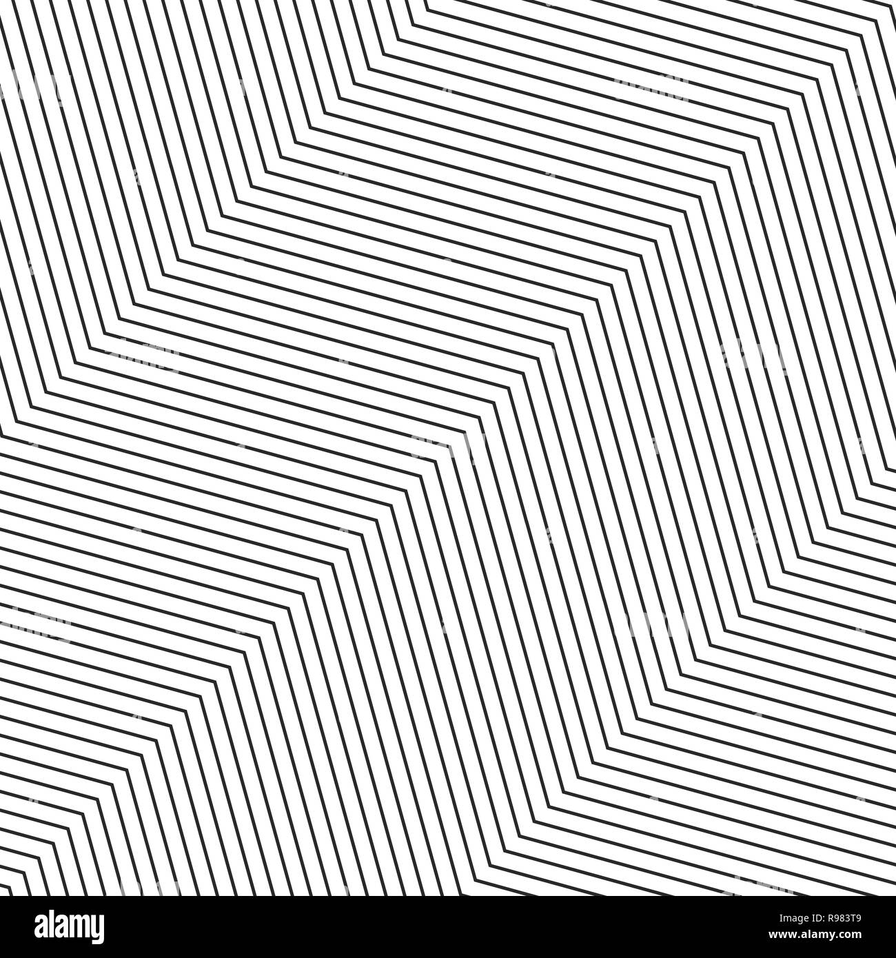 Abstract linear pattern. Vector illustration. Background with black ...
