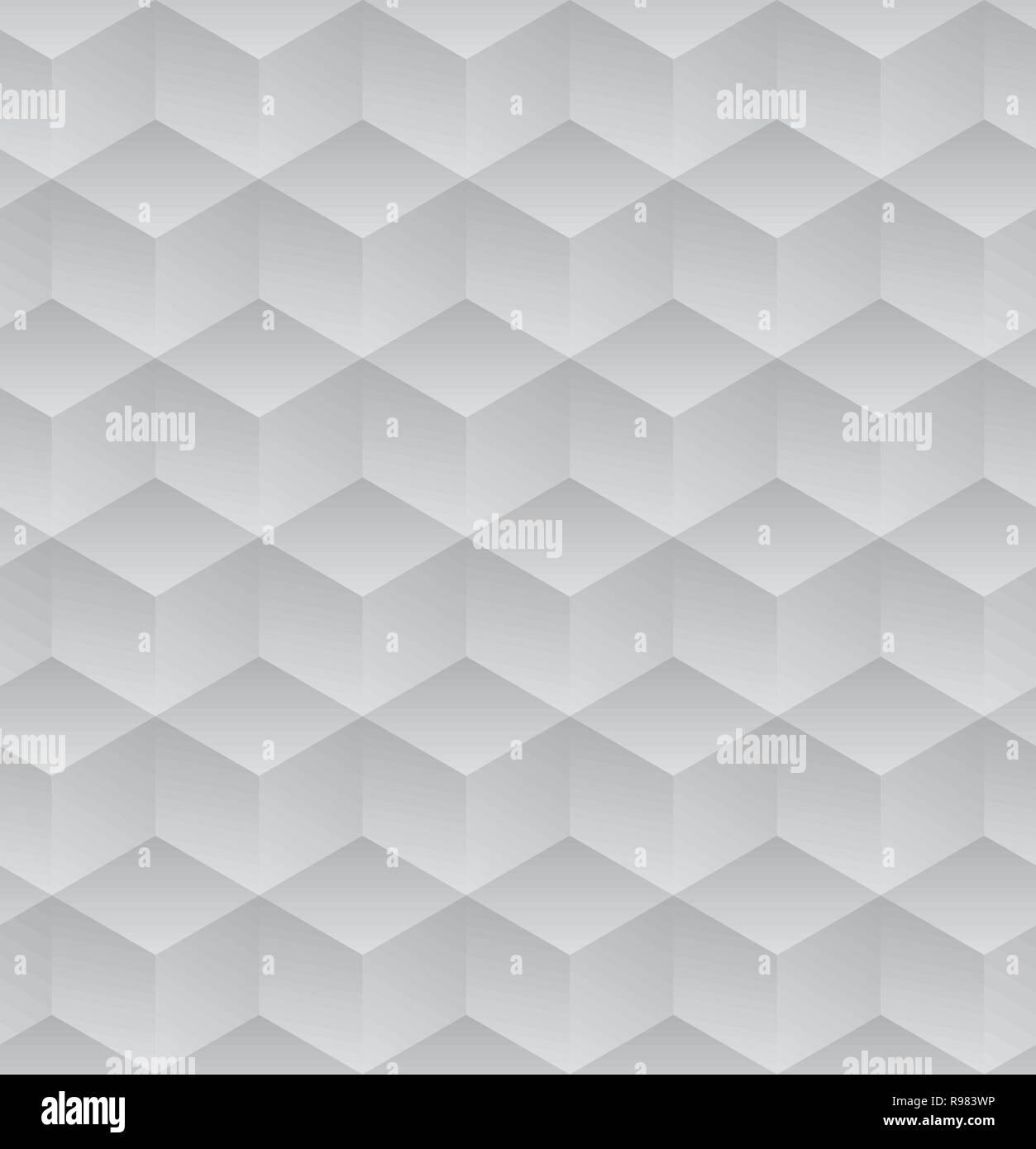 Volume texture made from gray cubes. 3d geometric pattern. Vector ...