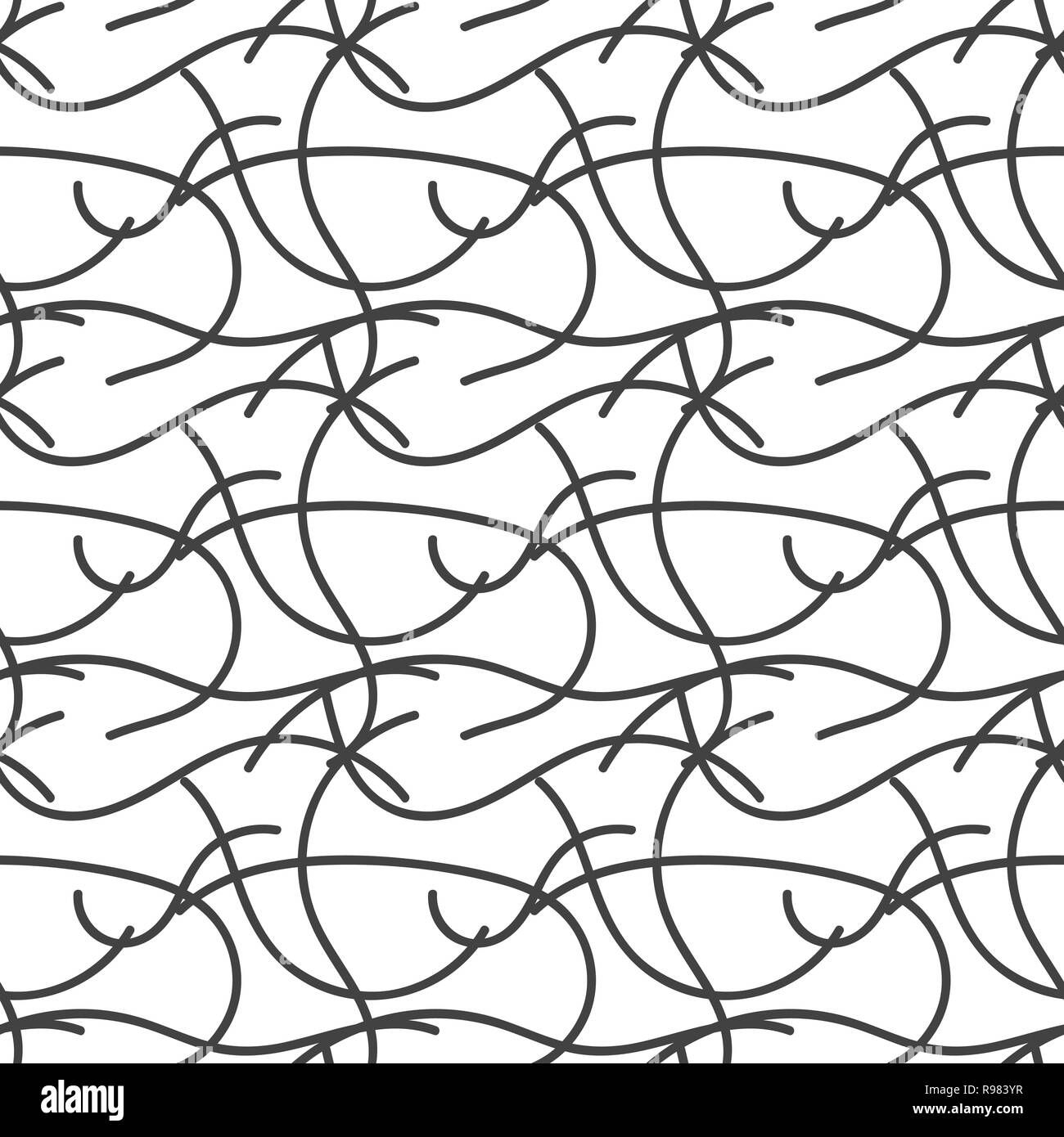 Abstract linear seamless background. Vector illustration. Simple ...