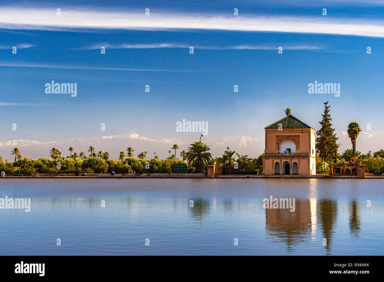 Menara Gardens in Marrakech, Morocco Stock Photo - Alamy