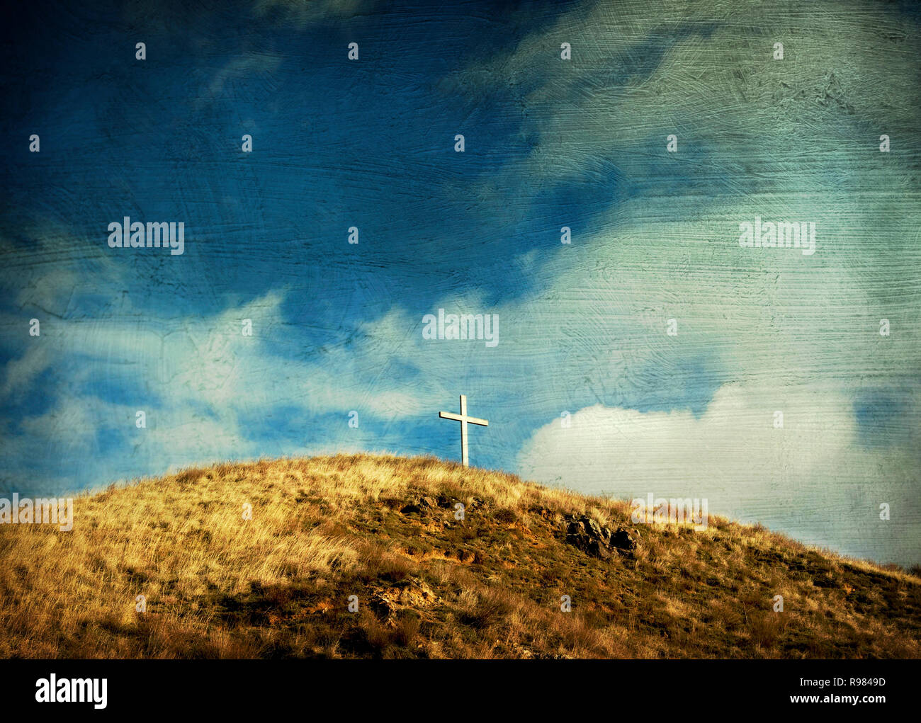 Cross On A Hill High Resolution Stock Photography and Images - Alamy